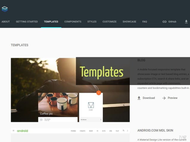 introduction to material design lite MDL | PPT