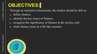 Lesson 1: Introduction to Financial Management | PPTX