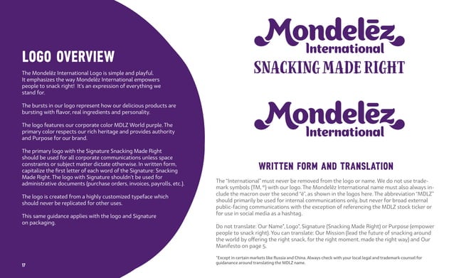 Mdlz brand book 2019 | PDF | Food Industry | Industries
