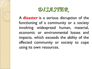 DISASTER MANAGEMENT | PPT