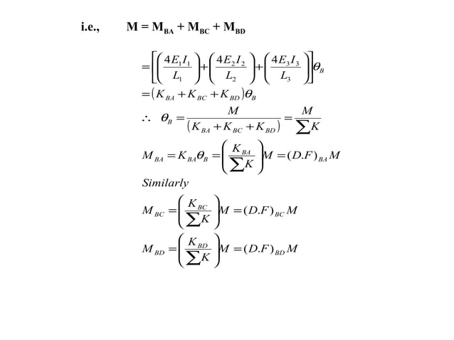 Moment Distribution Method | PPT | Physics | Science