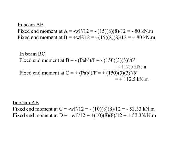 Moment Distribution Method | PPT | Physics | Science