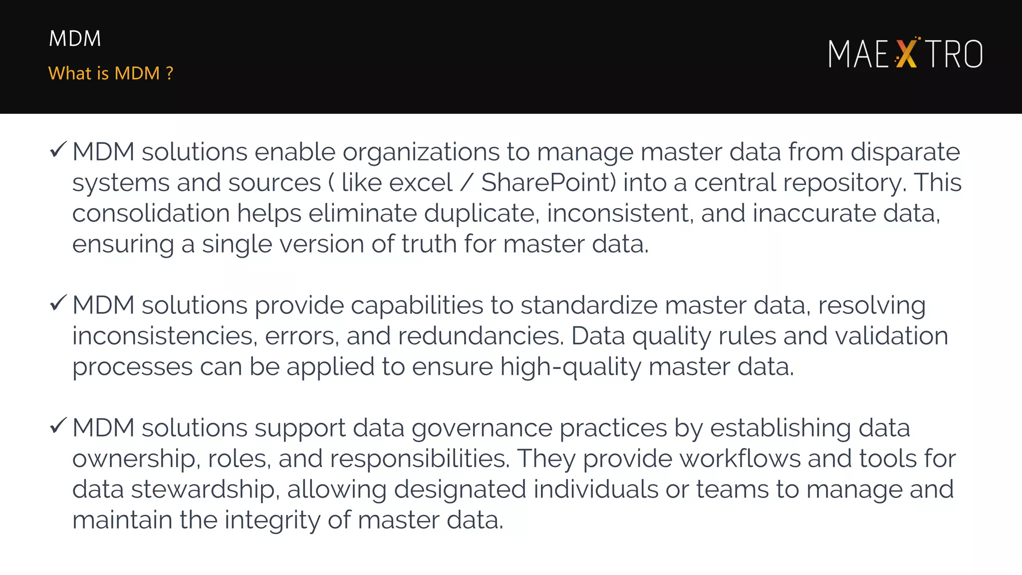 SAP MDM using Maextro | PPTX