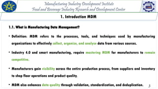 Manufacturing Data Management (MDM.)pptx | PPTX