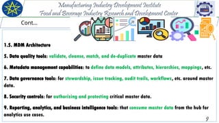 Manufacturing Data Management (MDM.)pptx | PPTX
