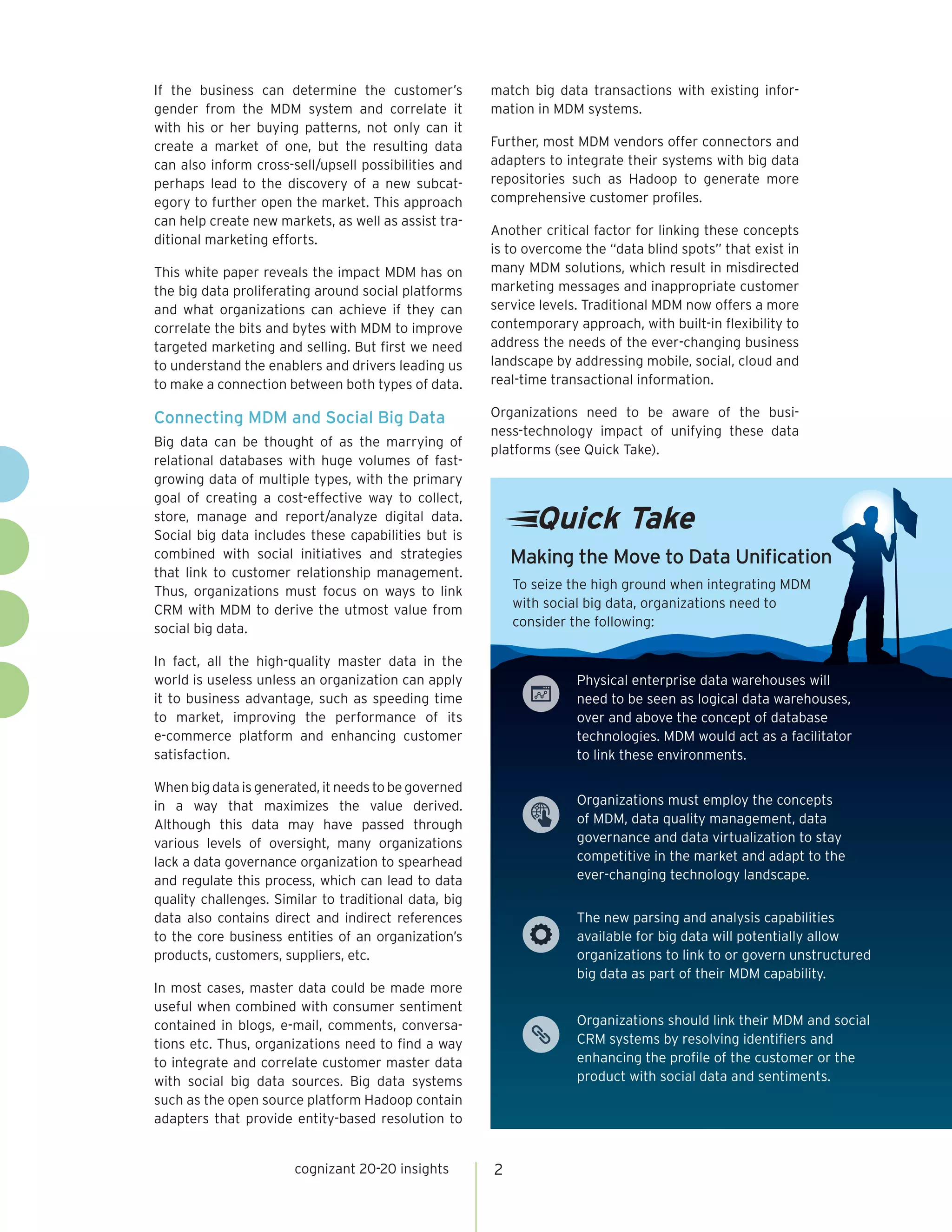 MDM and Social Big Data: An Impact Analysis | PDF