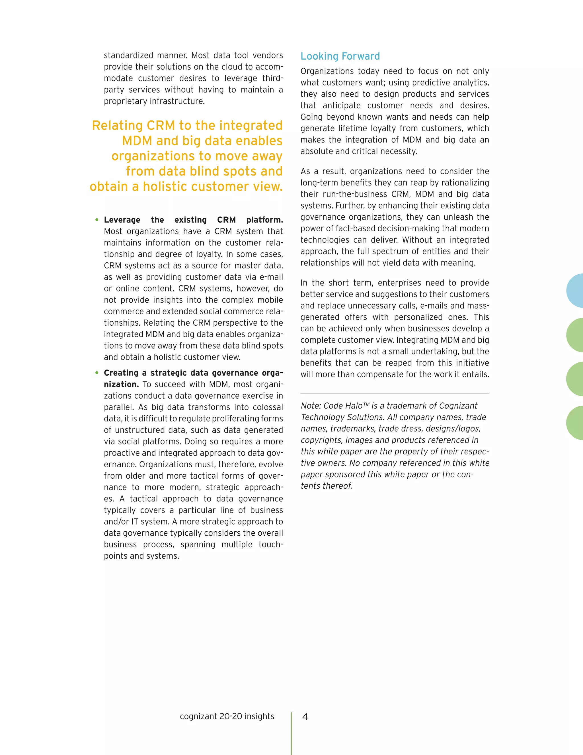 MDM and Social Big Data: An Impact Analysis | PDF