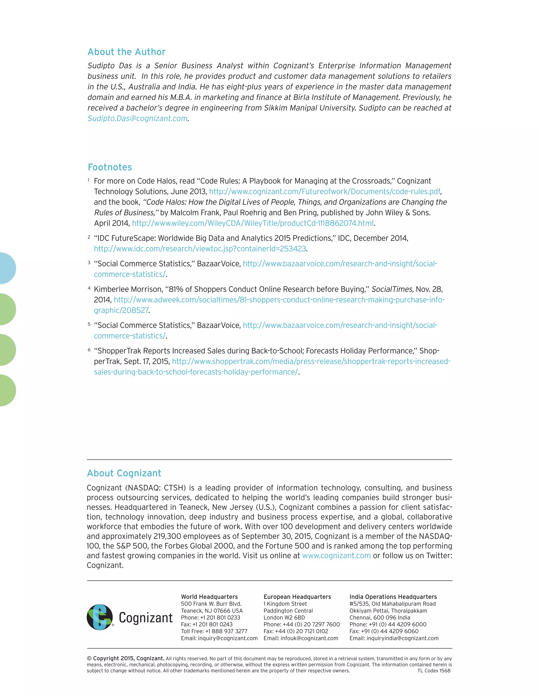 MDM and Social Big Data: An Impact Analysis | PDF