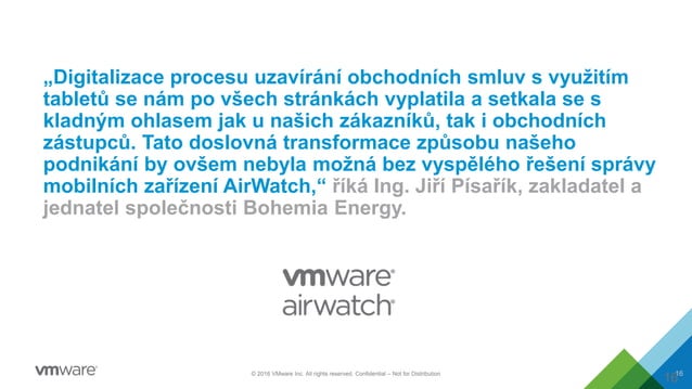 VMware Workspace ONE a VMware AirWatch (MDM) | PDF
