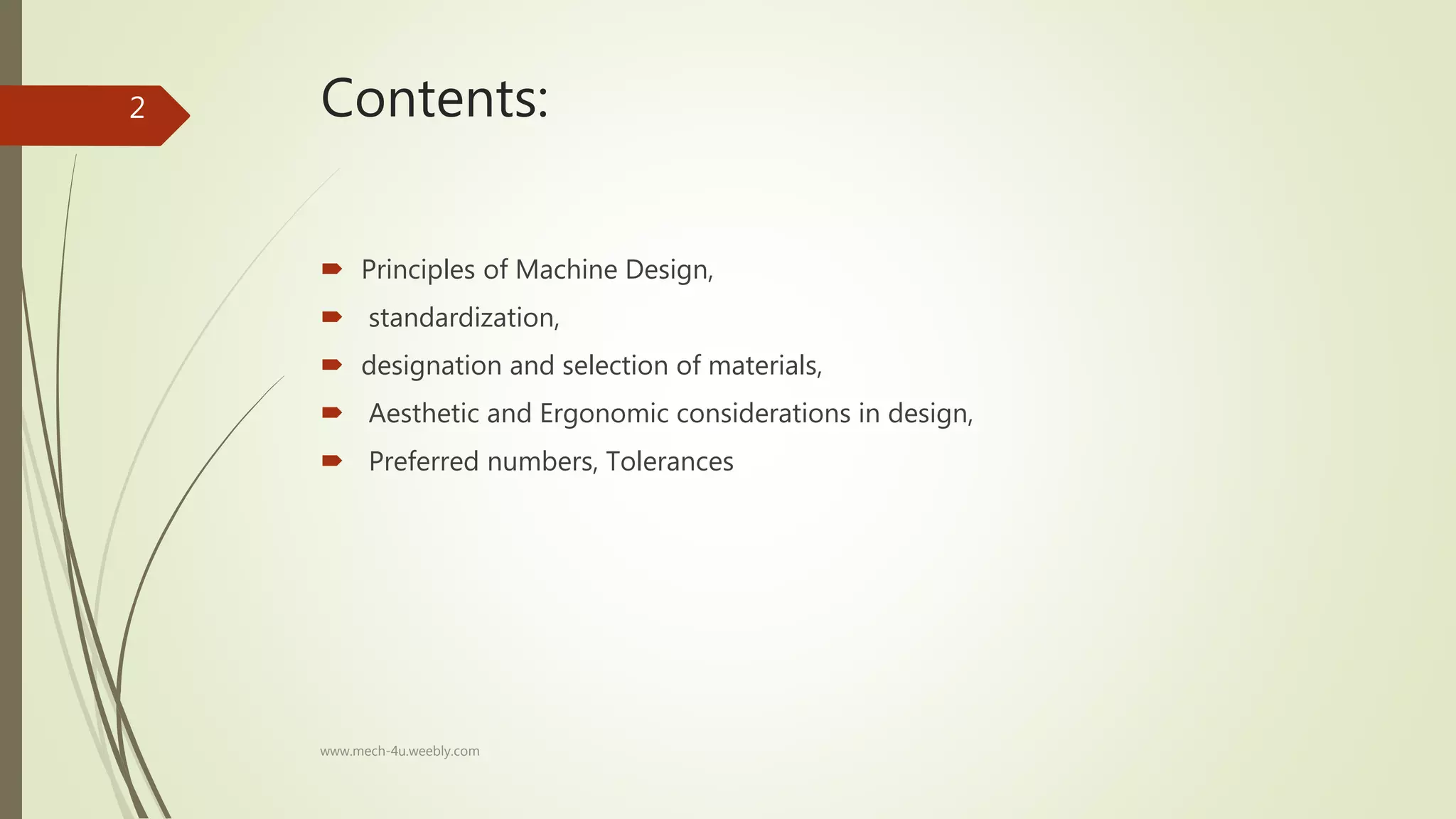 Principles of Machine Design Aesthetic & Ergonomic Consideration In Design . | PDF