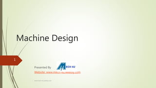 Principles of Machine Design Aesthetic & Ergonomic Consideration In ...