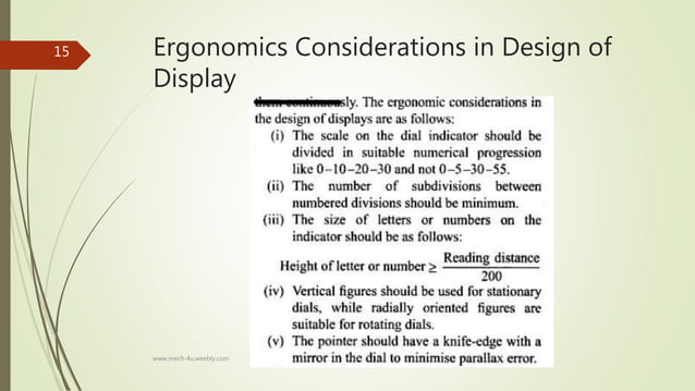 Principles of Machine Design Aesthetic & Ergonomic Consideration In ...