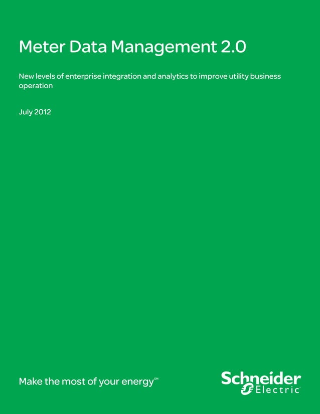 Meter Data Management 2.0 | PDF