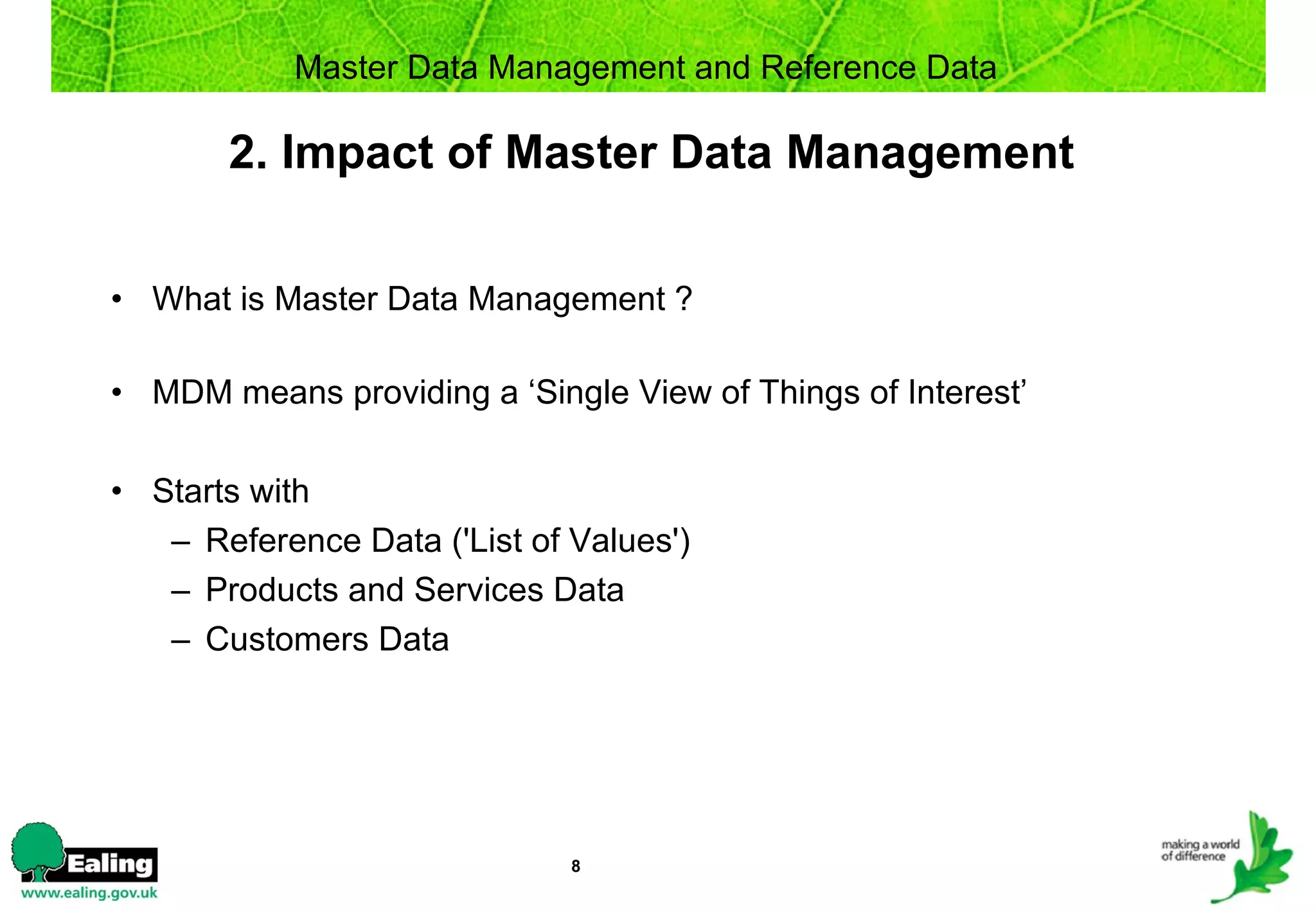 Mdm And Ref Data | PPT