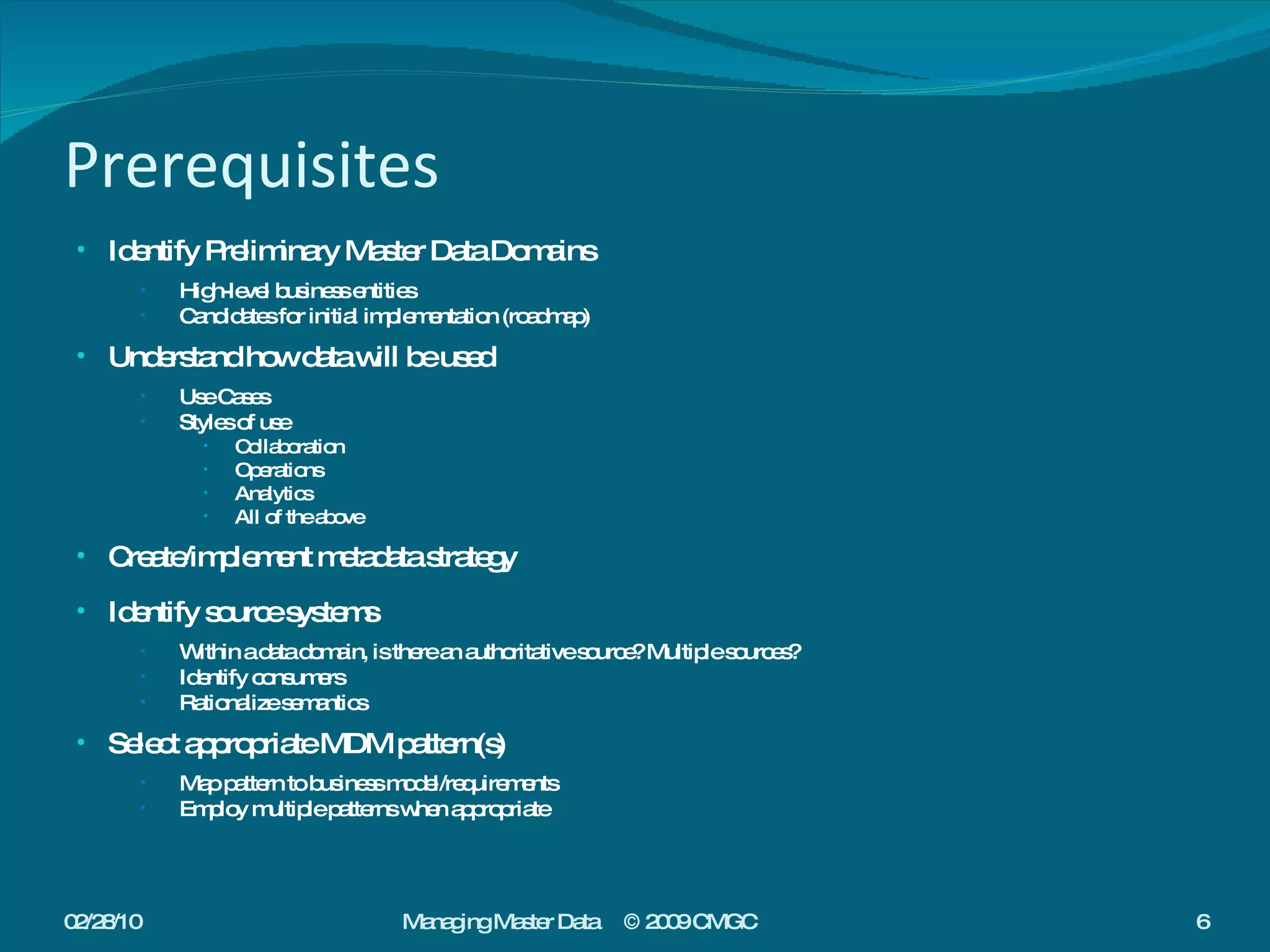 MDM Strategy & Roadmap | PPT