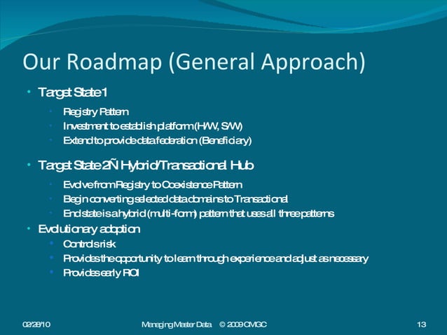 MDM Strategy & Roadmap | PPT | Databases | Computer Software and ...