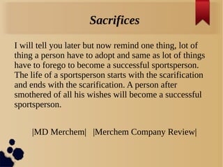 Md merchem sportsman | PPT