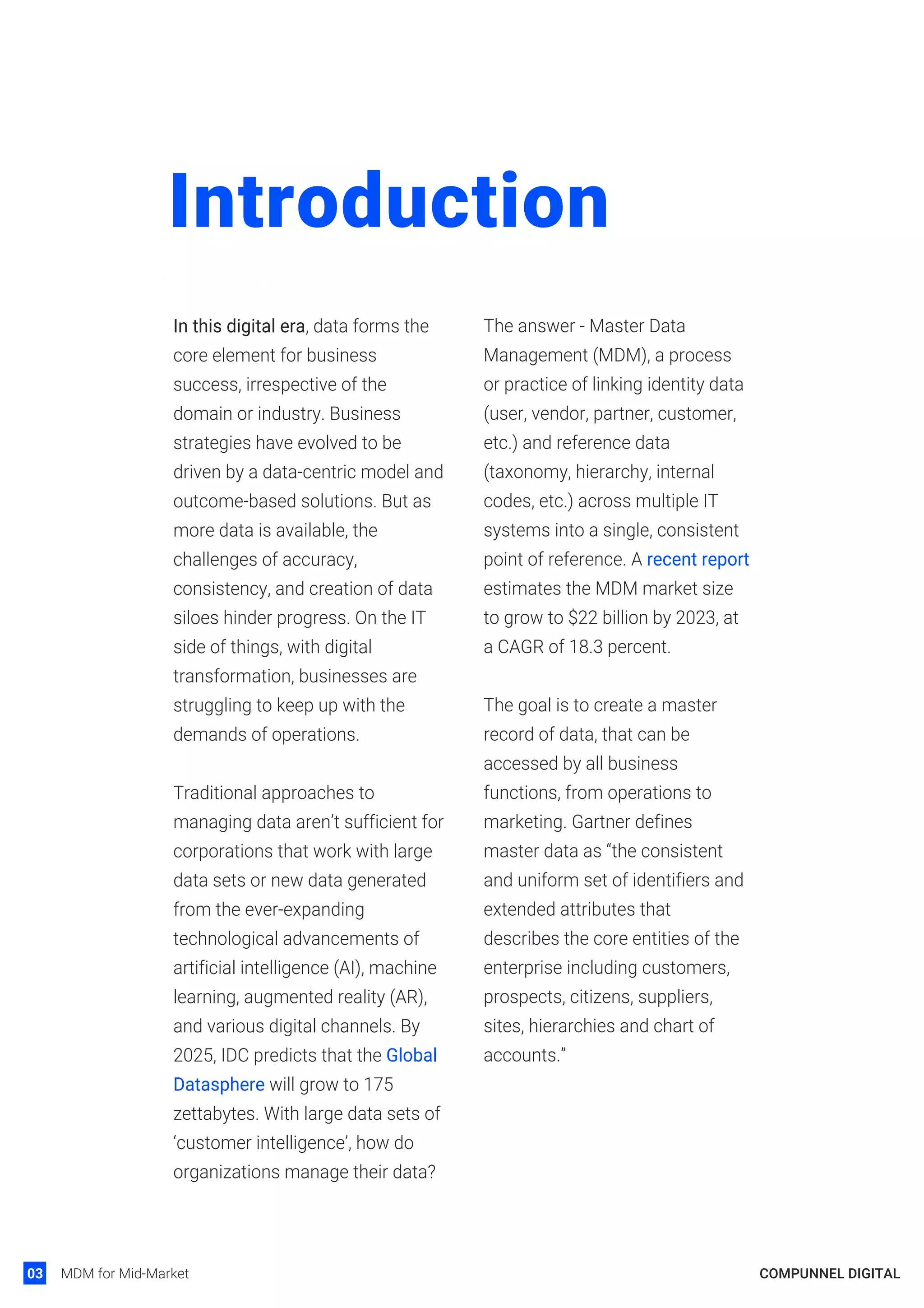 Master Data Management (MDM) for Mid-Market | PDF