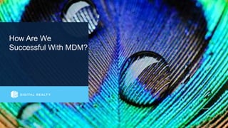 Master Data Management - Gartner Presentation | PPT