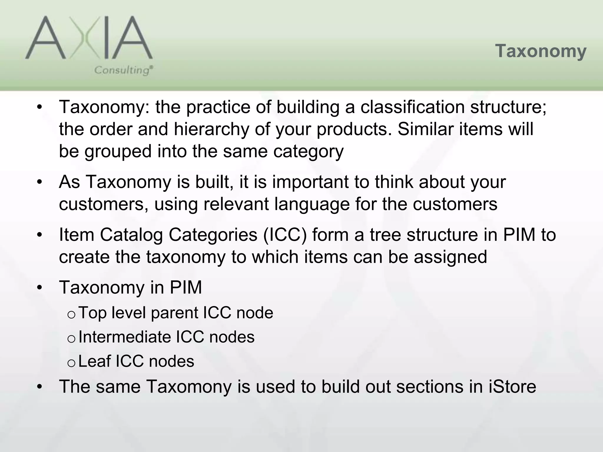 MDM: Integrating Oracle PIM & iStore | PPT