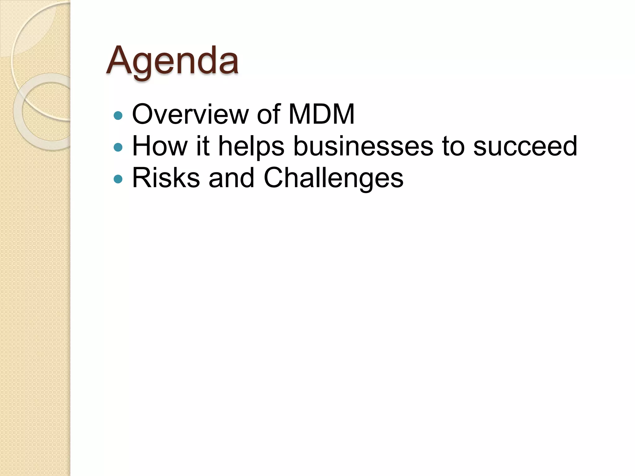 Mdm introduction | PPT