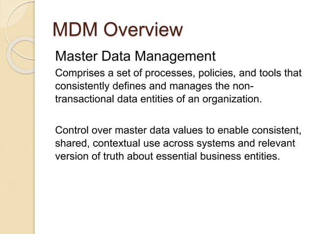 Mdm introduction | PPT