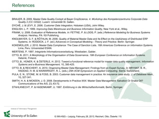 A Reference Process Model for Master Data Management | PDF