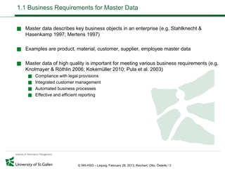 A Reference Process Model for Master Data Management | PDF