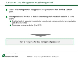 A Reference Process Model for Master Data Management | PDF