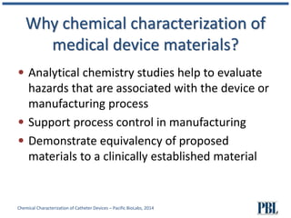 Chemical Characterization of Medical Device Catheters | PPTX