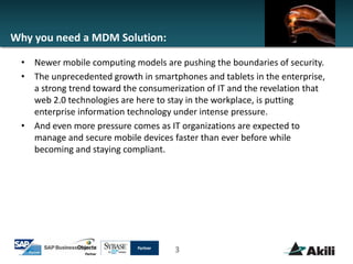 Mdm solutions comparison | PPTX
