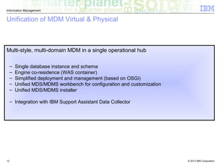 IBM InfoSphere MDM v11 Overview - Aomar BARIZ | PPT