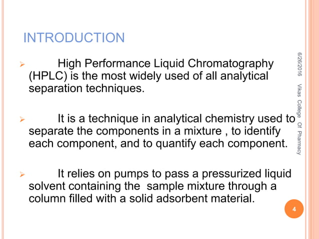 HPLC Method Development & Method Validation (mr.s) | PPTX