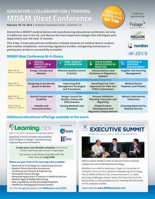 MD&M West 2014 Conference | PDF