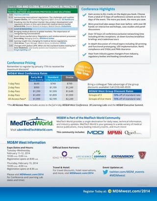 MD&M West 2014 Conference | PDF