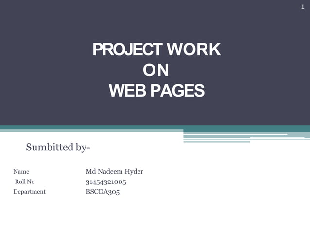 Ppt on web pages | PPT