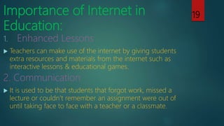 Concept need and importance of internet in Education.pptx