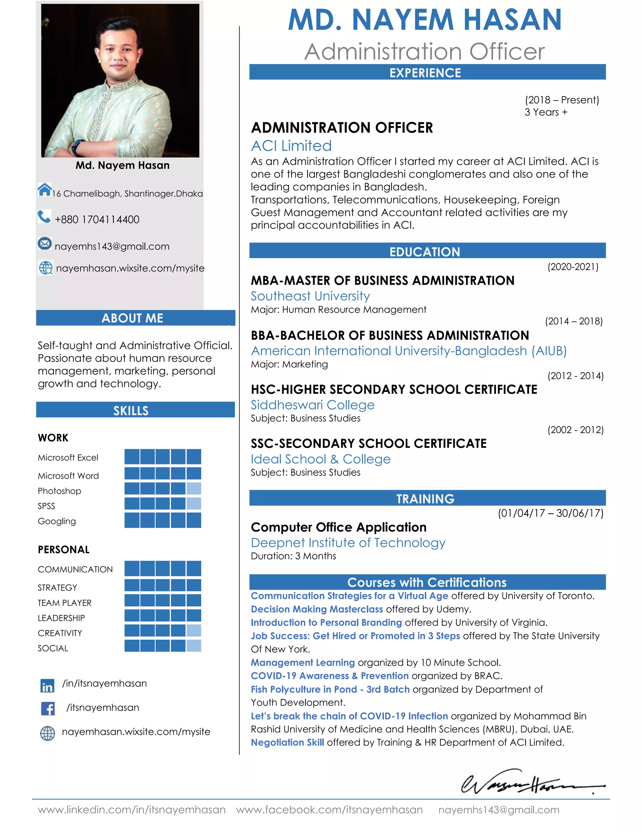 Md Nayem Hasan Resume | PDF
