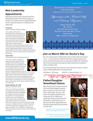 Physician Matters Spring 2012 | PDF | Surgery | Medical Health