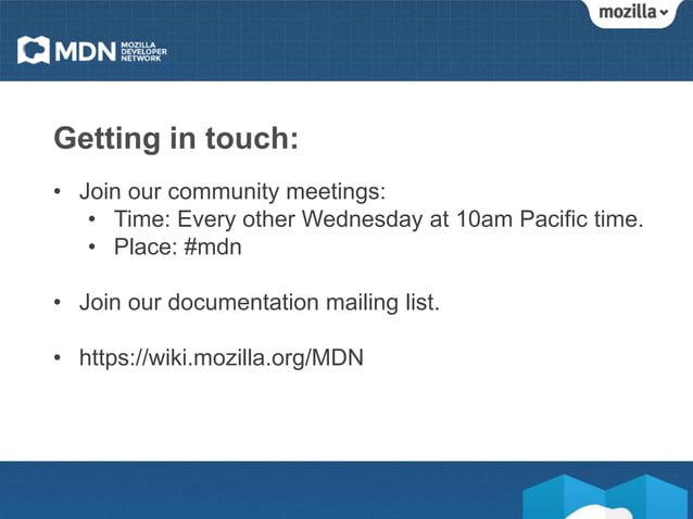 Being a part of the MDN community | PDF