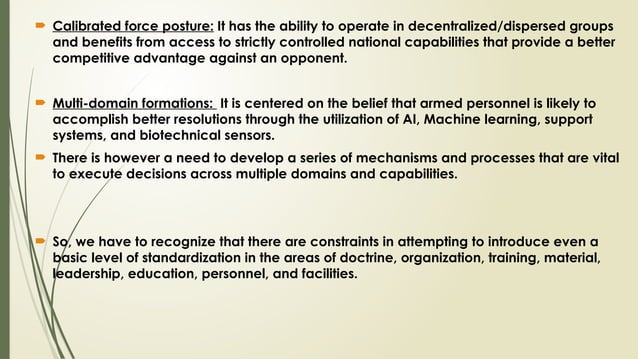 Basics of Multi domain operations in US context | PPTX