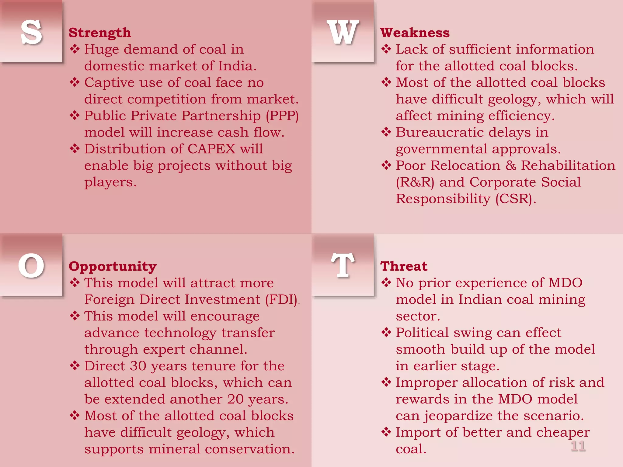 MDO Concept - An answer to Indian captive coal mining | PPTX