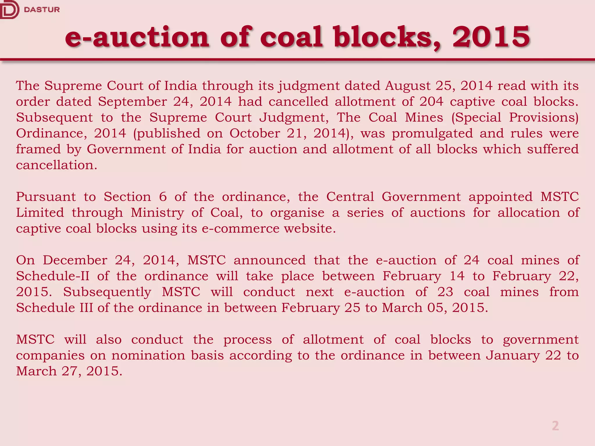 MDO Concept - An answer to Indian captive coal mining | PPTX