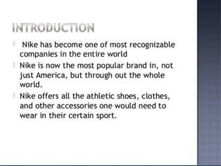 nike | PPT | Marketing and Advertising | Business