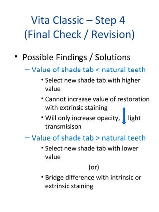 Shade selection for FPD | PPT