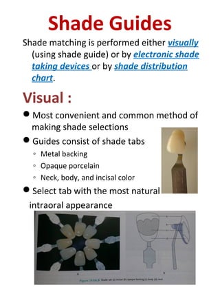 Shade selection for FPD | PPT