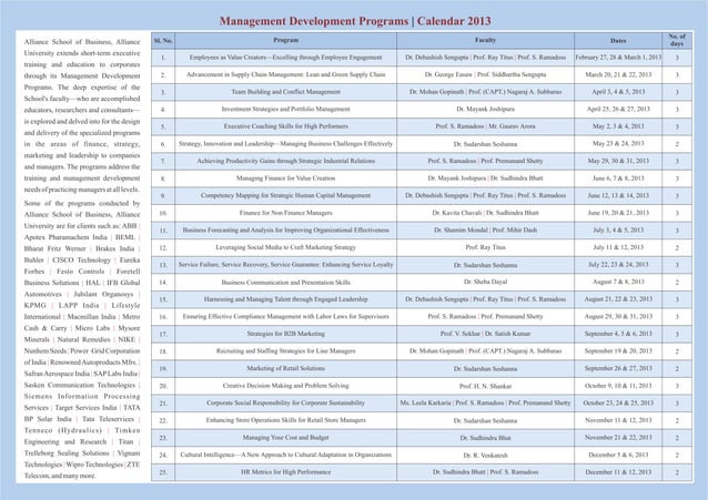 MDP Brochure 2013 | PDF