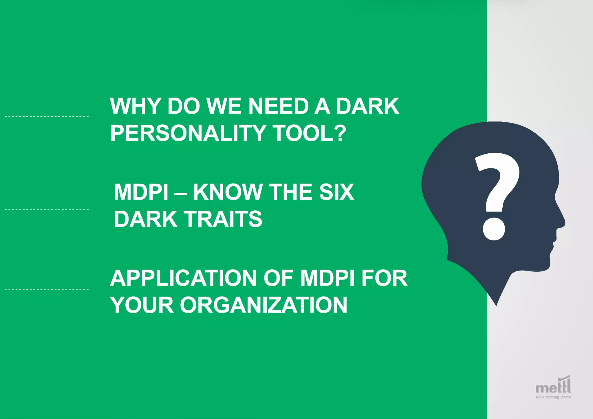 Mettl Dark Personality Inventory | PPT