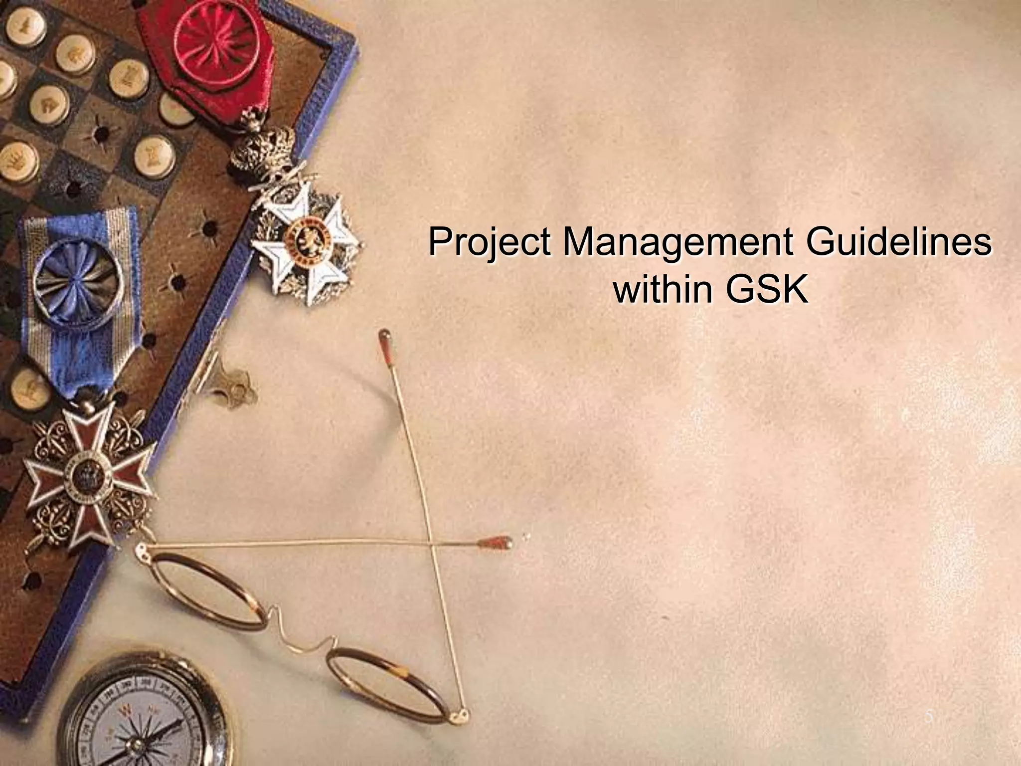 GSK Project Management for the Academy of Logistics | PPTX