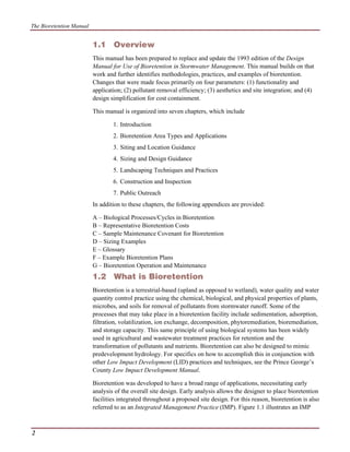 MD: Prince George's County: Bioretention Manual | PDF